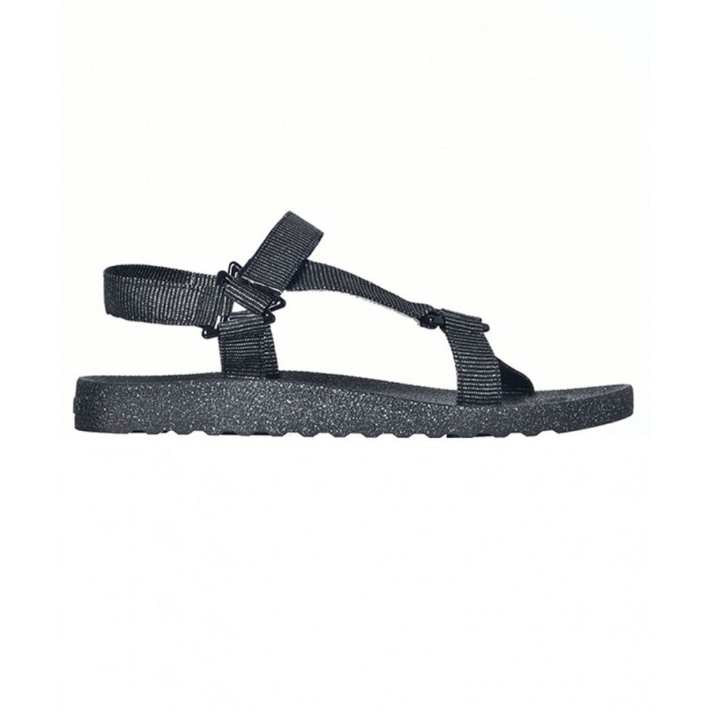 Caramel and Sun | Manaus Glitter Black Women Sandals | Cacatoes